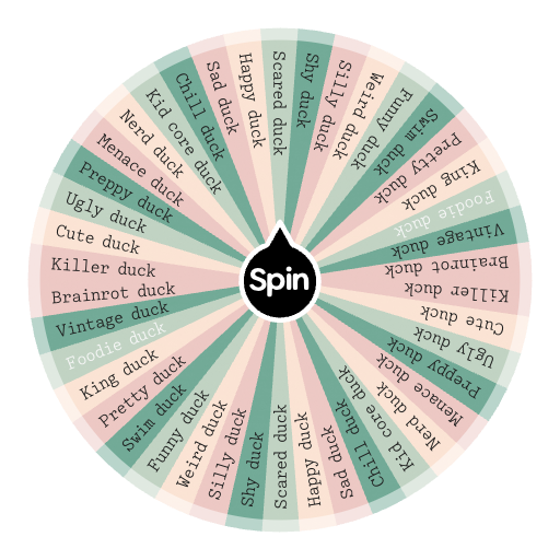 𝚆𝚑𝚊𝚝 𝚍𝚞𝚌𝚔 𝚊𝚛𝚎 𝚢𝚘𝚞 | Spin the Wheel - Random Picker