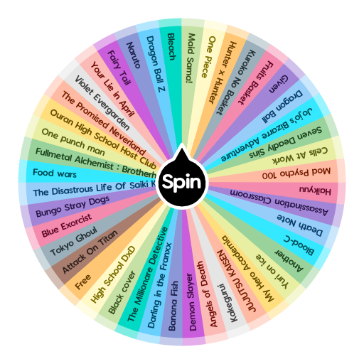 𝐀𝐧𝐢𝐦𝐞𝐬 𝐲𝐨𝐮 𝐬𝐡𝐨𝐮𝐥𝐝 𝐰𝐚𝐭𝐜𝐡 | Spin the Wheel - Random Picker