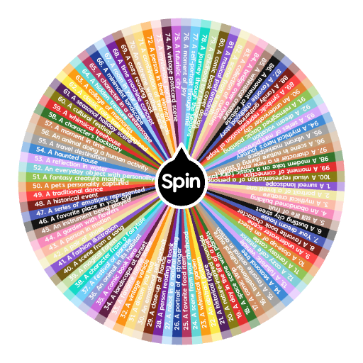 ️100 drawing ideas ️ | Spin the Wheel - Random Picker