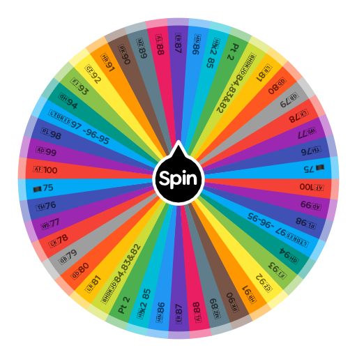 100-75. flags of the… | Spin the Wheel - Random Picker