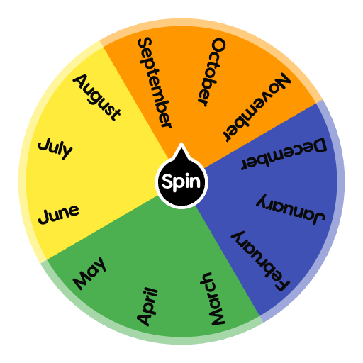 12 months of the year by milohzera | Spin The Wheel - Random Picker