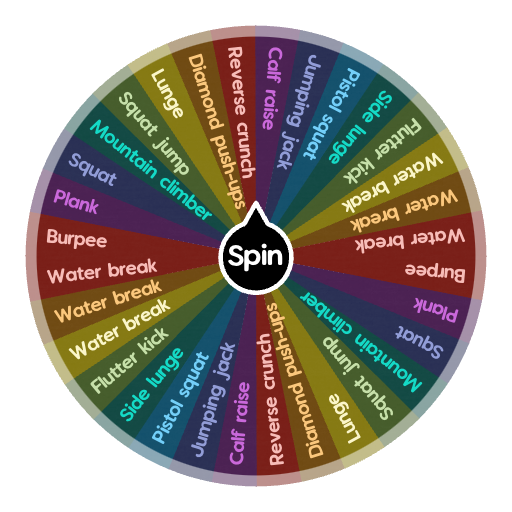 13 exercises | Spin the Wheel - Random Picker