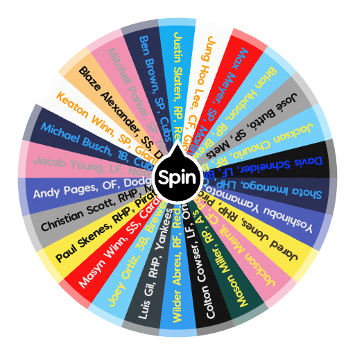 2024 MLB Rookies | Spin the Wheel - Random Picker
