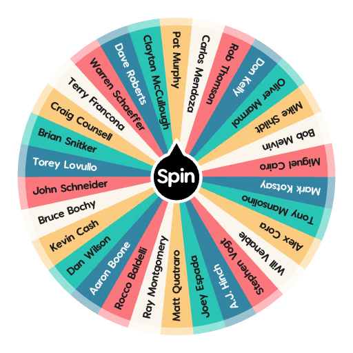 2025 MLB managers as of July 20,2025 | Spin The Wheel - Random Picker