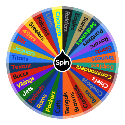24-25 NFL Teams | Spin The Wheel - Random Picker