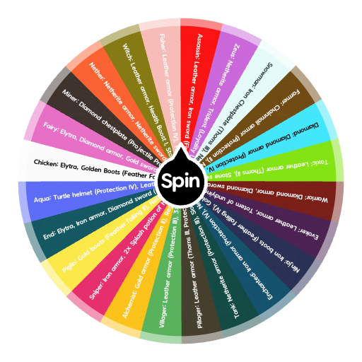 24 Minecraft PvP Kits | Spin the Wheel - Random Picker