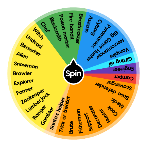 99 nights classes | Spin The Wheel - Random Picker