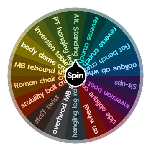 Abdominal Exercises | Spin the Wheel - Random Picker