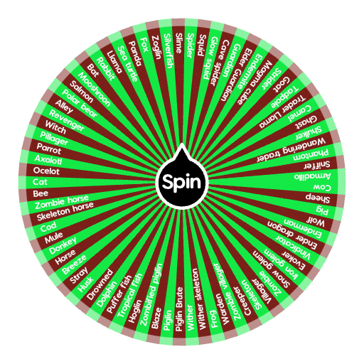 Acting like a minecraft mob | Spin the Wheel - Random Picker
