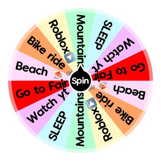 Activities For The Weekend | Spin the Wheel - Random Picker
