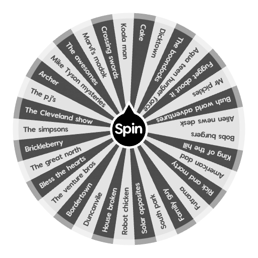 Adult animations (Hulu) | Spin The Wheel App