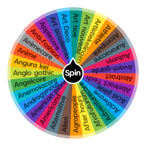 Aesthetic’s that start with A | Spin The Wheel App
