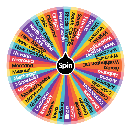 All 50 States ABC Order | Spin the Wheel - Random Picker