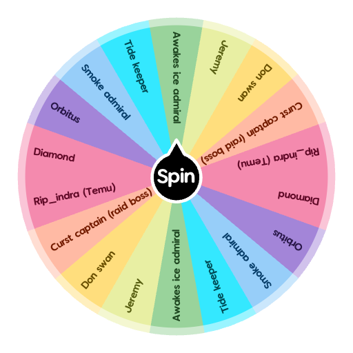 All boss second sea (blox fruits) | Spin The Wheel - Random Picker
