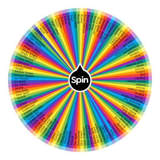 All Clash Royale Cards | Spin The Wheel - Random Picker