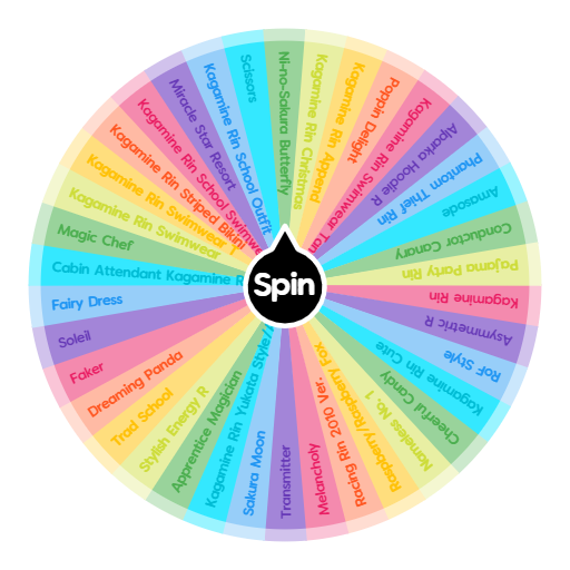 All Kagamine Rin Modules (Project Diva Megamix) | Spin the Wheel ...