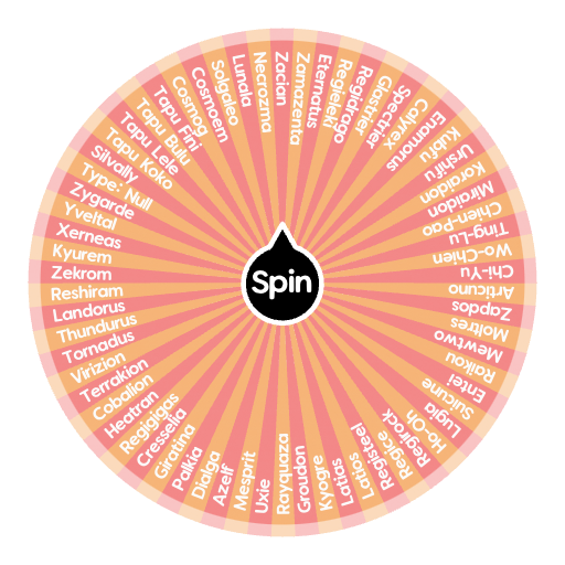 All legendary pokemon!! | Spin the Wheel - Random Picker