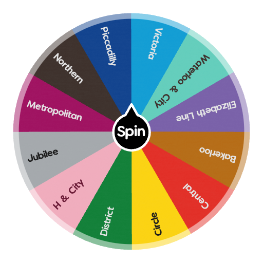 All London Underground Lines | Spin the Wheel - Random Picker