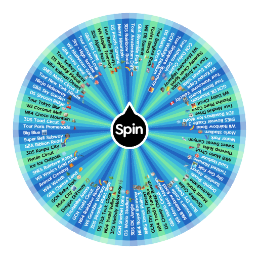 All Mariokart 8 Deluxe Tracks (Including DLC) | Spin the Wheel - Random ...