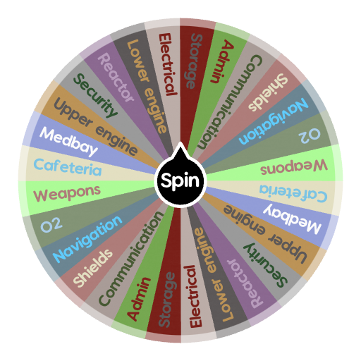 All rooms on the skeld | Spin the Wheel - Random Picker
