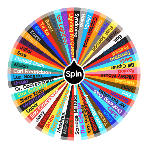 All Strongest Disney Characters of all 💪🏰 | Spin the Wheel - Random Picker