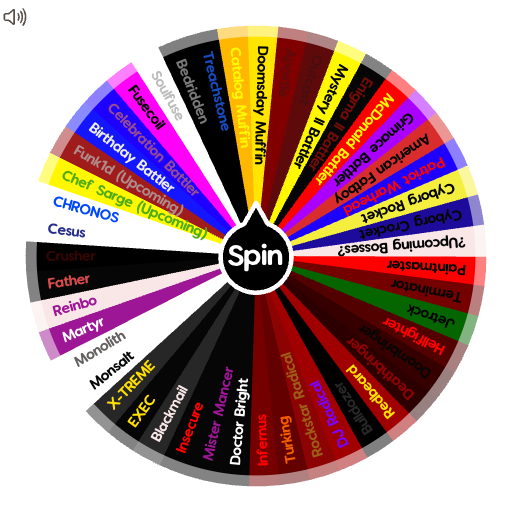 All TBB Bosses | Spin The Wheel - Random Picker