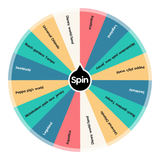 Amusement parks!!! | Spin The Wheel - Random Picker