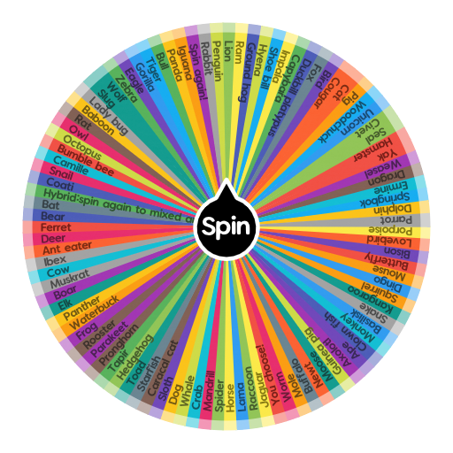 Animal wheel(random animals for furrys) | Spin the Wheel - Random Picker