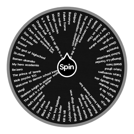 Anime names | Spin the Wheel - Random Picker