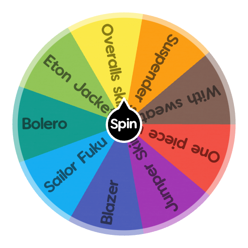 Anime schoolgirl uniform type wheel | Spin the Wheel - Random Picker