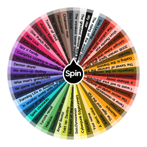 Animes | Spin the Wheel - Random Picker