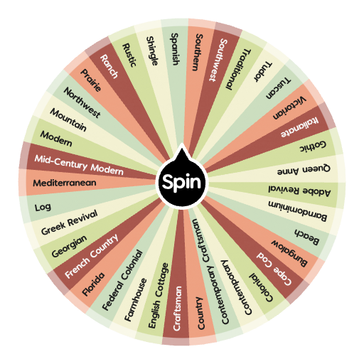 Architecture Styles (Residential) | Spin the Wheel - Random Picker