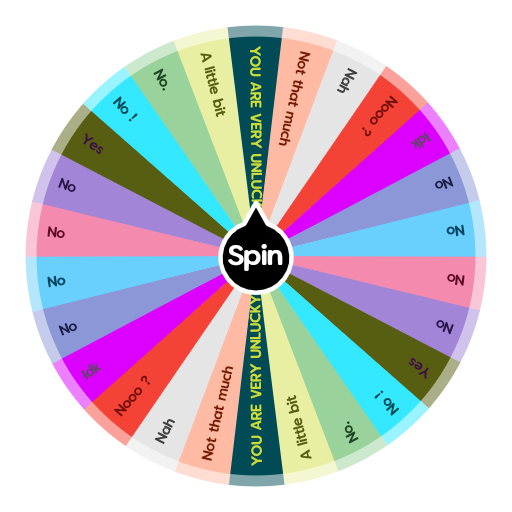 Are you unlucky ? 🍀🚫 (mostly not !) | Spin the Wheel - Random Picker