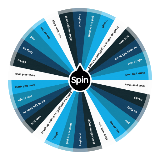 Ariana songs you should listen to pt.1 | Spin the Wheel - Random Picker