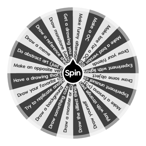 Art/Drawing challenges | Spin the Wheel - Random Picker