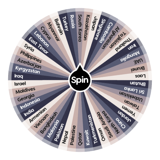 Asia Countries | Spin The Wheel - Random Picker
