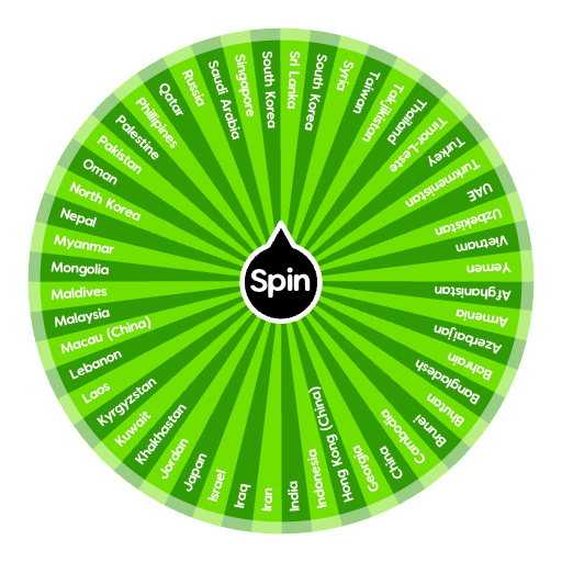 ASIA COUNTRY ELIMINATION | Spin The Wheel - Random Picker