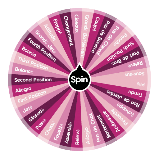 Ballet Moves🩰 | Spin the Wheel - Random Picker