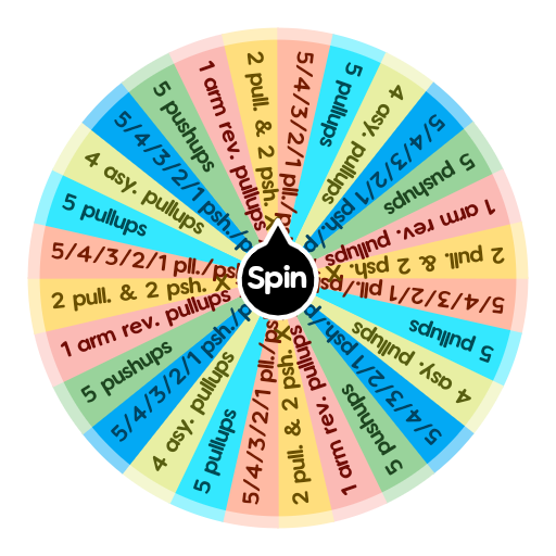 Bar workout for climbers | Spin The Wheel App