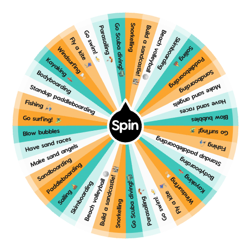 Beach activities! 🏖 | Spin the Wheel - Random Picker