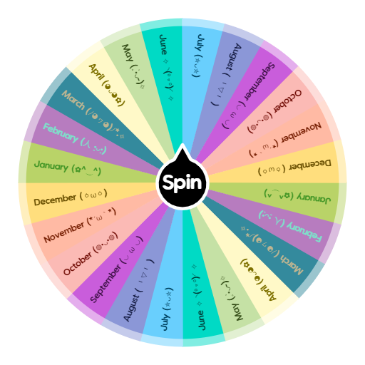 Best month of the year (☆ ☆) | Spin the Wheel - Random Picker