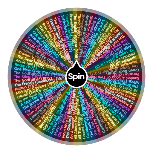 Best picture winners | Spin the Wheel - Random Picker