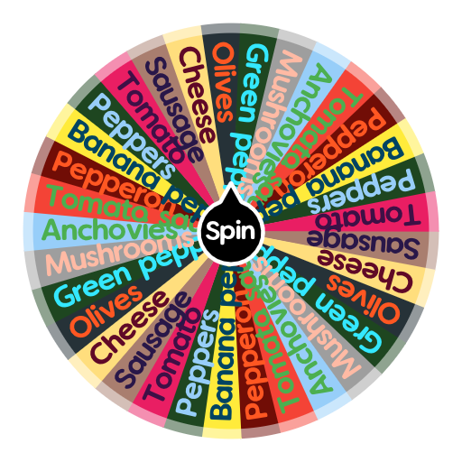 Best pizza toppings | Spin the Wheel - Random Picker
