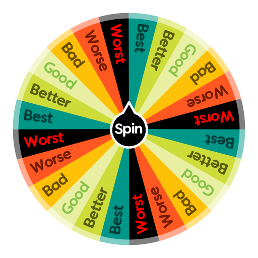 Best to worst | Spin the Wheel - Random Picker