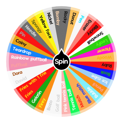 BFDIA contestants+Bfdi contestants that didn’t make it | Spin the Wheel ...