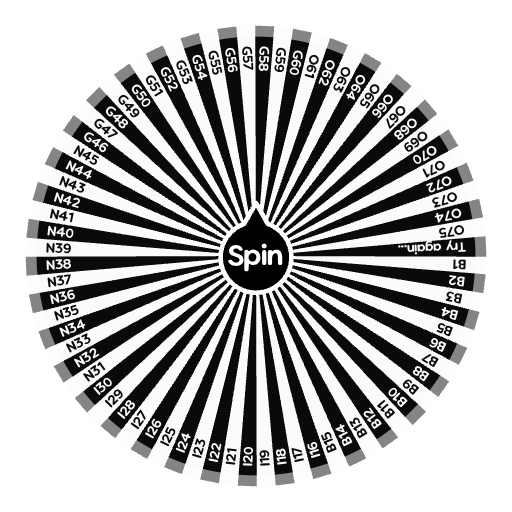 BINGO Numbers🖊️ (B¹ - O⁷⁵) | Spin the Wheel - Random Picker