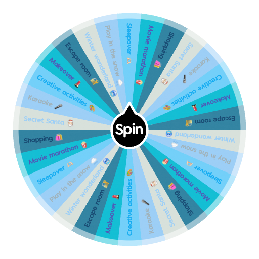 Birthday party plans (winter) 🎄 | Spin the Wheel - Random Picker