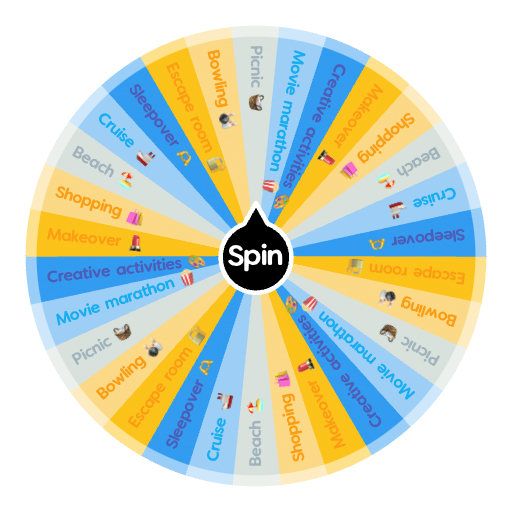 Birthday party plans (summer) 🌴 | Spin the Wheel - Random Picker