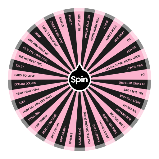 BLACKPINK Song | Spin The Wheel App
