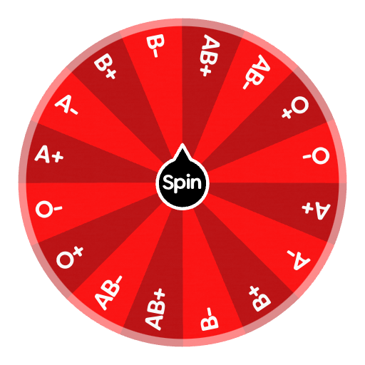 Blood types | Spin the Wheel - Random Picker